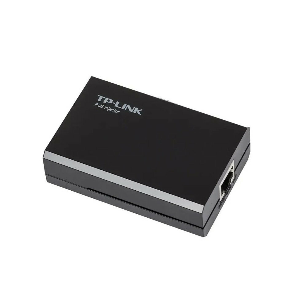 PoE Инжектор TP-LINK Omada POE150S на 1 PoE порт 48В, 0.32А, 15.4Вт 10/100/1000 Мбит/с, 1xUplink порт 1000 Мбит/с RJ45, черный