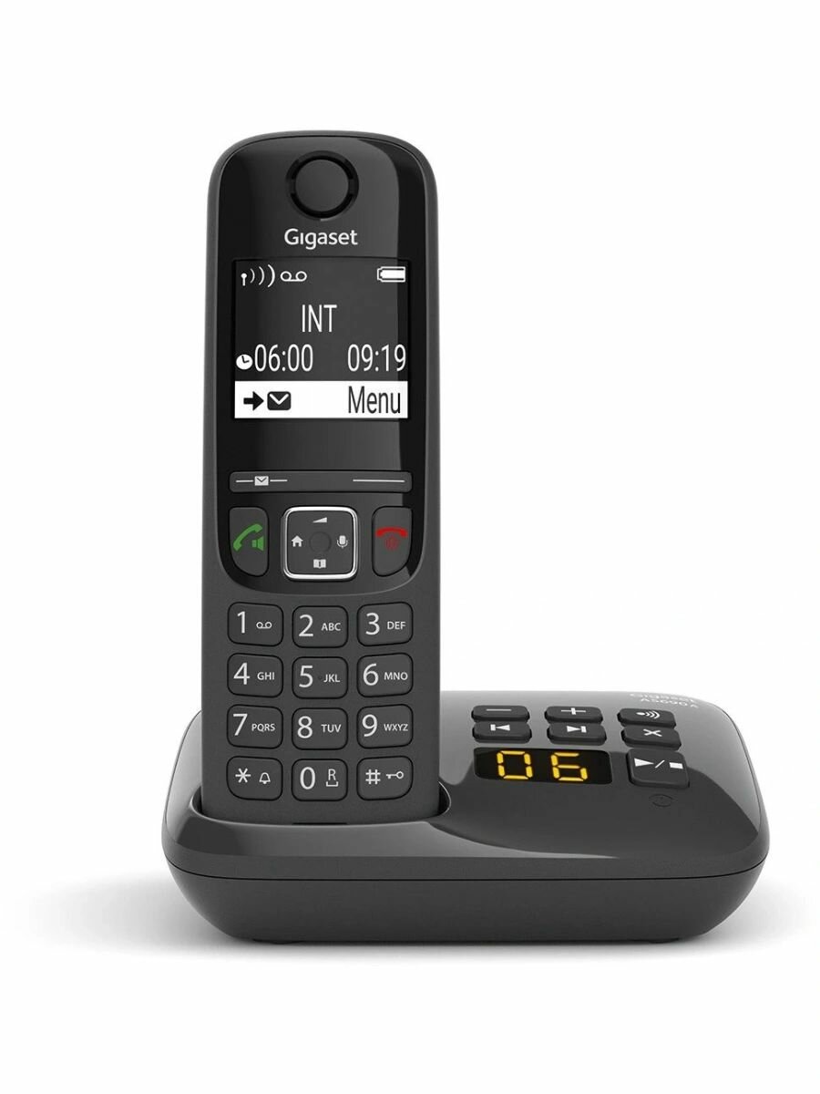 Радиотелефон Gigaset AS690A, черный s30852-h2836-m201