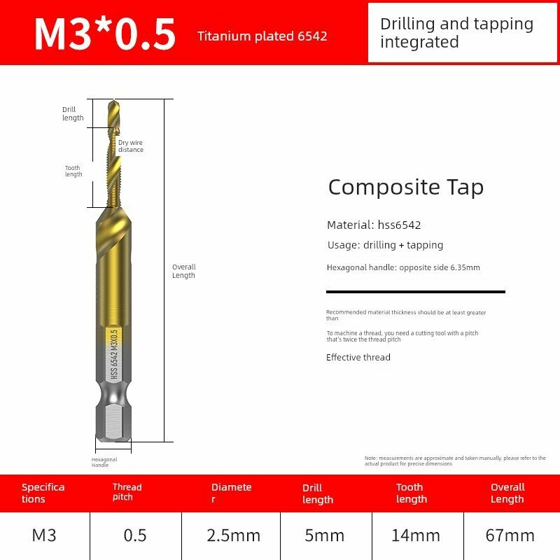 Многофункциональный станок Pupai 3-в-1 для сверления и нарезания резьбы с комбинированным резьбонарезным инструментом,
