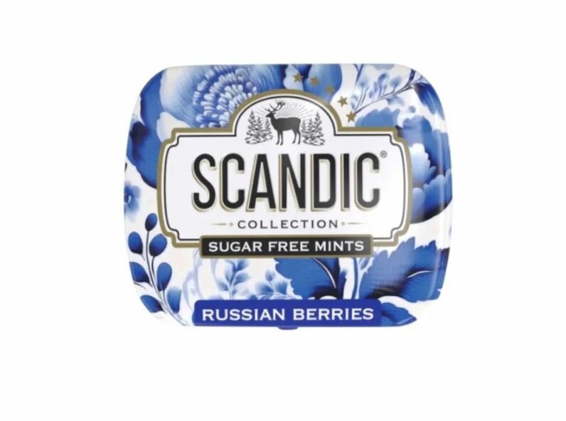 Конфеты SCANDIC Смородина-базилик, без сахара, без ГМО, 14г