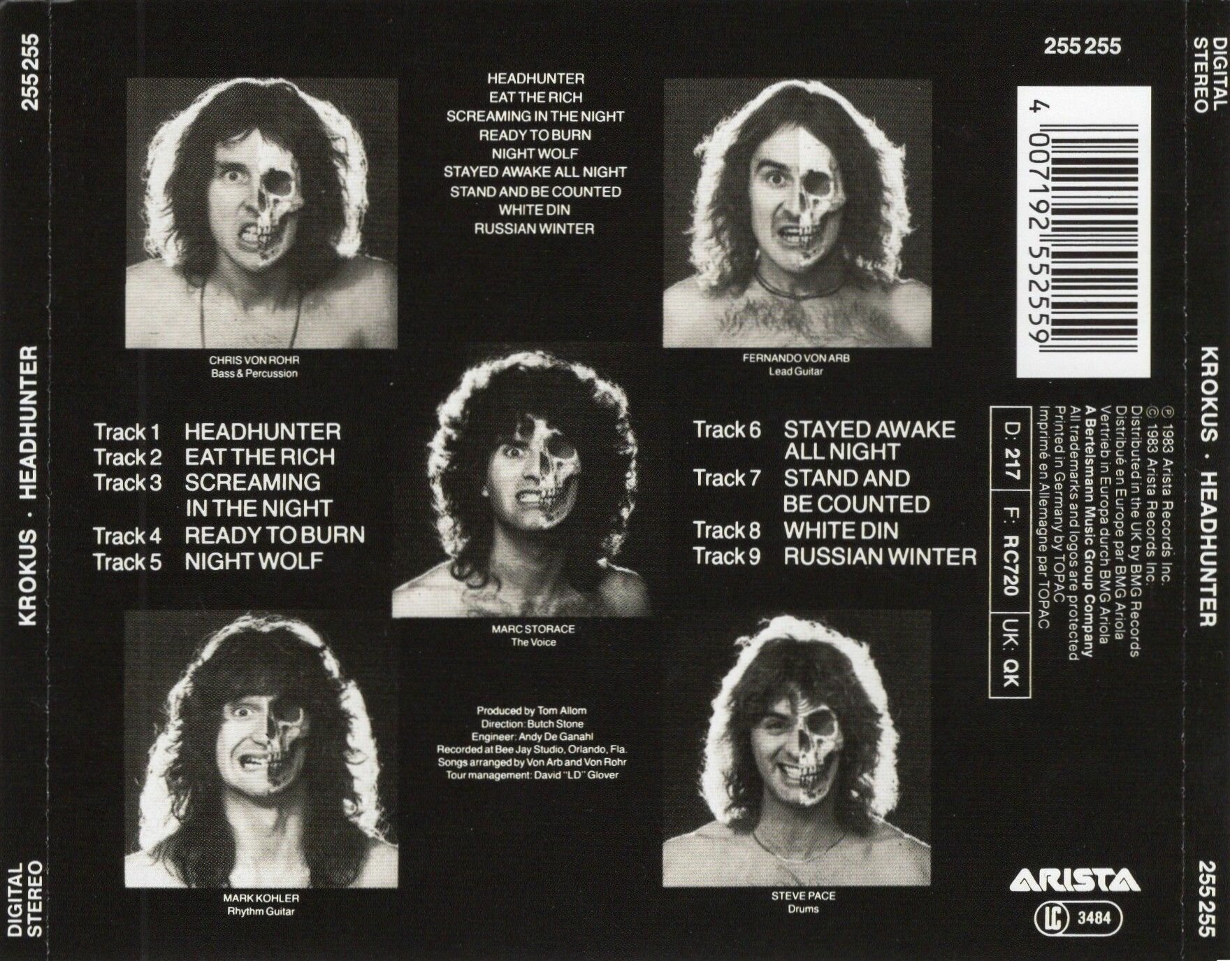Krokus - Headhunter, 1983, 4-page, CD-Аудио — фото 1