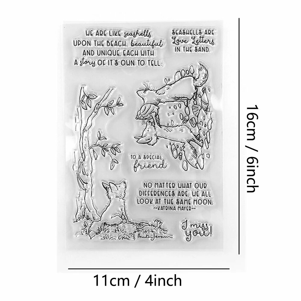 Прозрачные штампы для скрапбукинга A WW1384A1