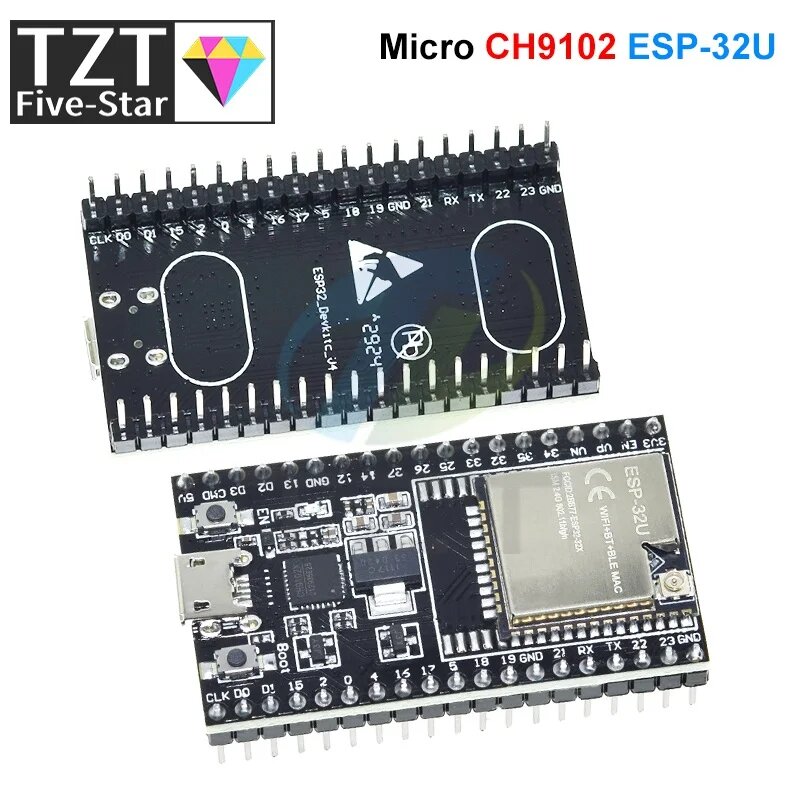 Плата ESP32-DevKitC TZT TYPE-C ESP32U CP2102 — фото 1