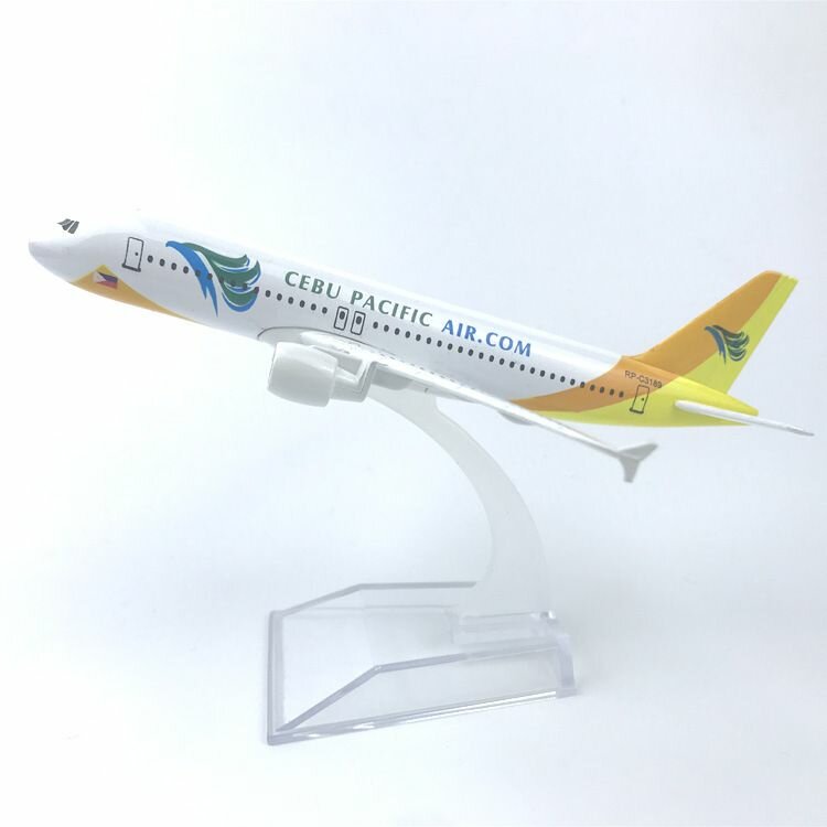Металлическая модель самолета Airbus A320 Cebu Pacific
