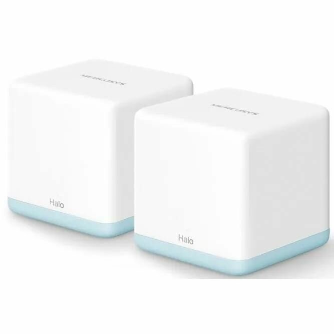 Бесшовный роутер Mercusys AC1200 10/100BASE-Tх белый, упаковка 2 шт (HALO H30(2-PACK))