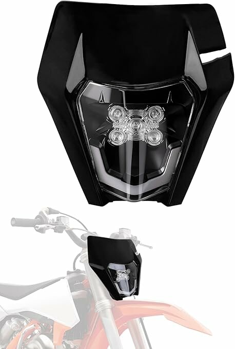 LED фара передняя для внедорожного мотоцикла — совместима с KTM, GR8, Kews, Avantis Enduro, Kayo K1, универсальная