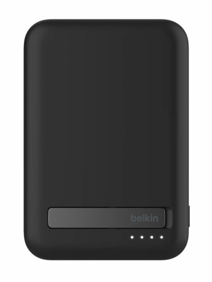 Внешний аккумулятор Belkin BoostСharge Pro Magnetic Power Bank 10000mAh USB-C Qi2 15W с подставкой. Цвет: черный