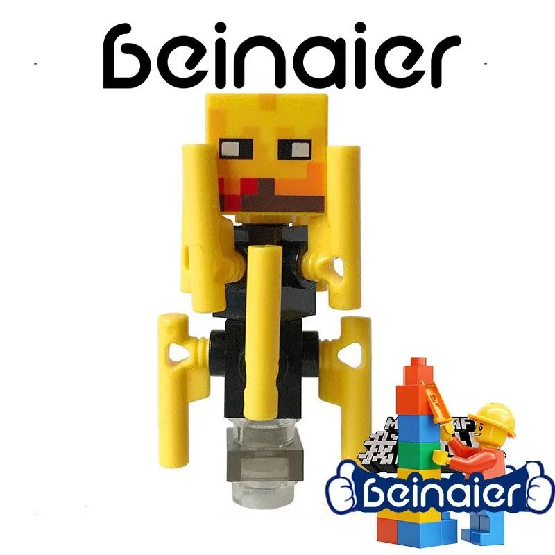 Конструктор Майнкрафт с человечками, совместимый с LEGO, для мальчиков и девочек