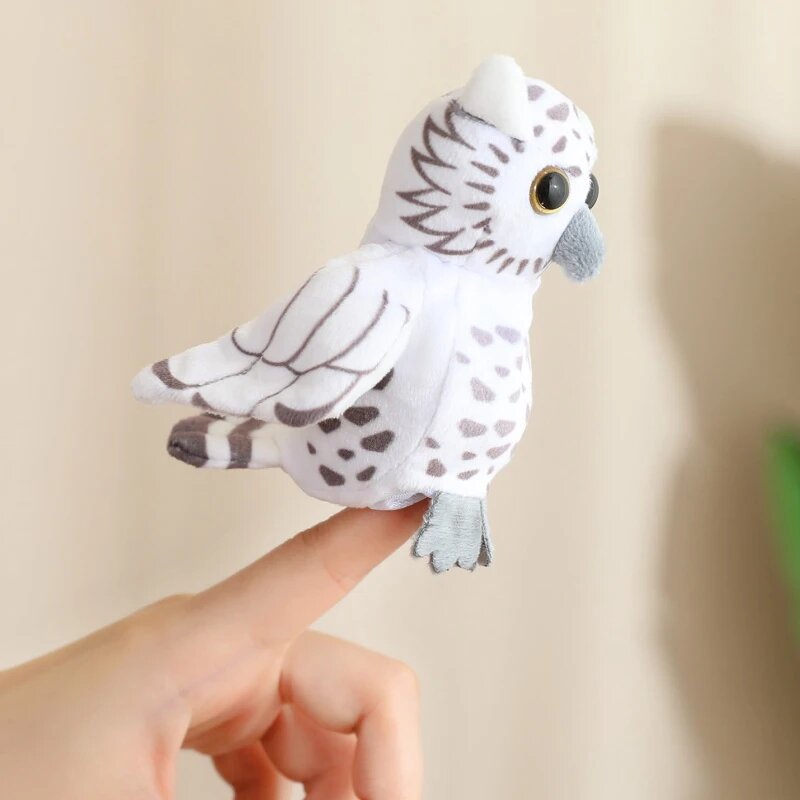 Интерактивные плюшевые пальчиковые куклы Yobush Owl finger