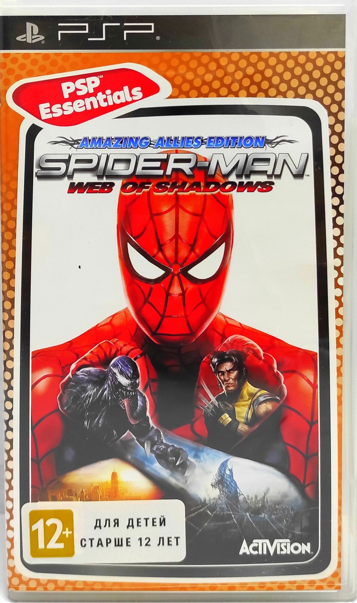 Spider-Man: Web of Shadows - Amazing Allies Edition Человек-паук: Паутина теней Издание Удивительных союзников Английский язык ULES 01174 Видеоигра на диске PSP. Товар уцененный