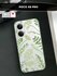 Чехол на Poco X8 Pro / Поко X8 Про с принтом Green Leaves, прозрачный