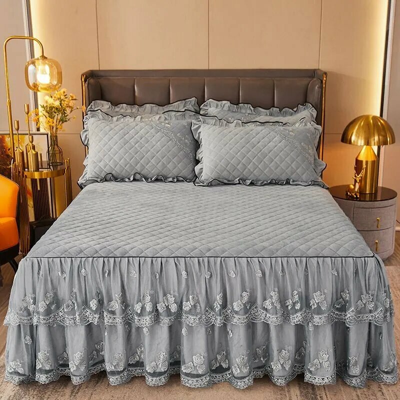 AiWinsure Покрывало velvet bedspreads, Бархат с размерами: 200 см х 180 см