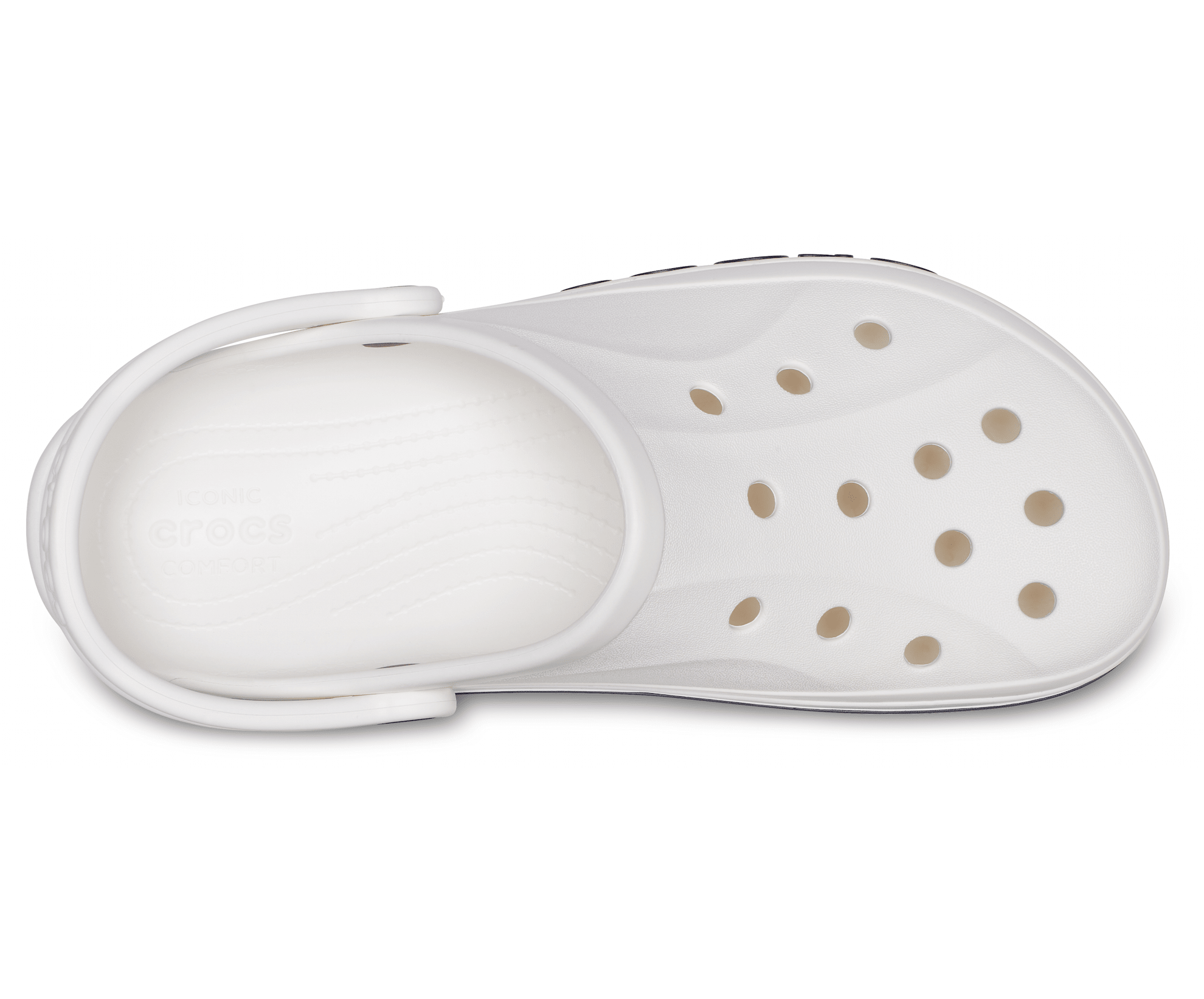 Сабо Crocs Bayaband Clog, размер M5/W7 US, белый/темно-синий — фото 1