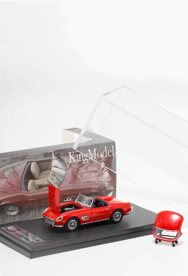 Машинка King Model KM 1/64 Ferrari 250GT convertible Die-cast Alloy Car Model Collection Gift