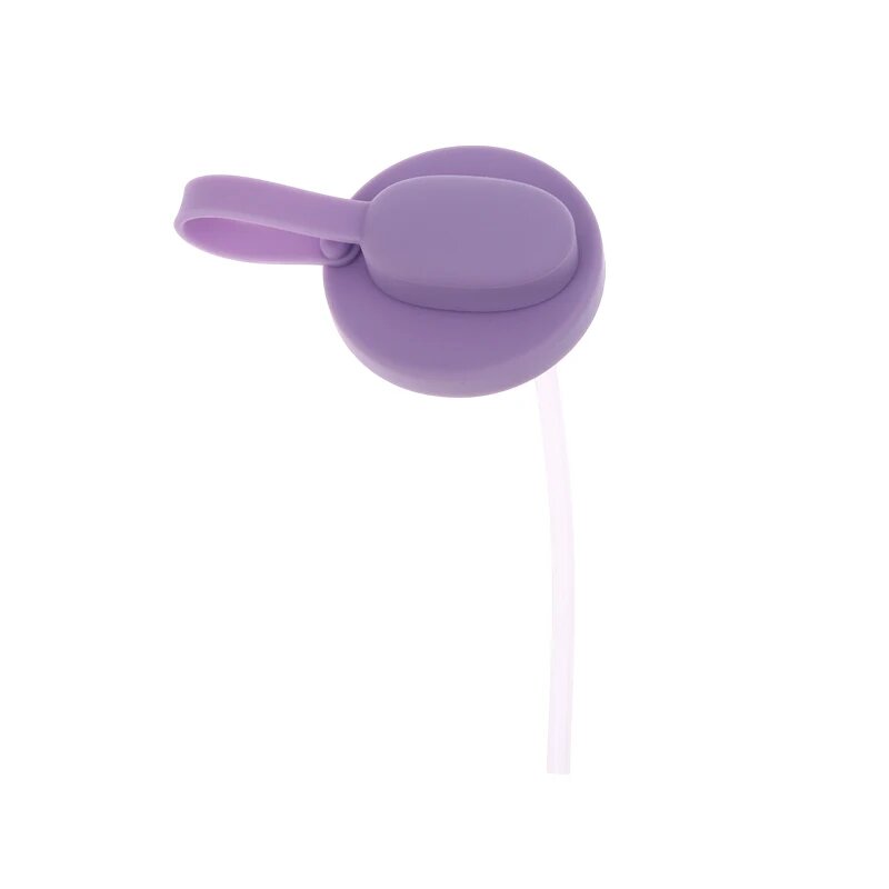 Силиконовая крышка для банки с трубочкой JETTING Фиолетовый, Purple