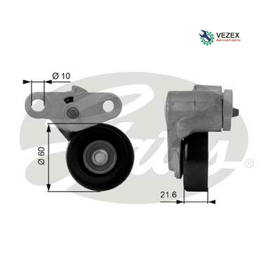 GATES T38159 Ролик натяжителя