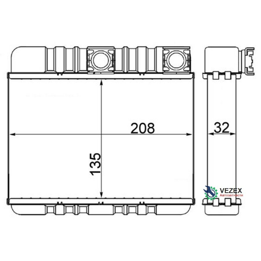 MAHLE AH87000S Теплообменник салона