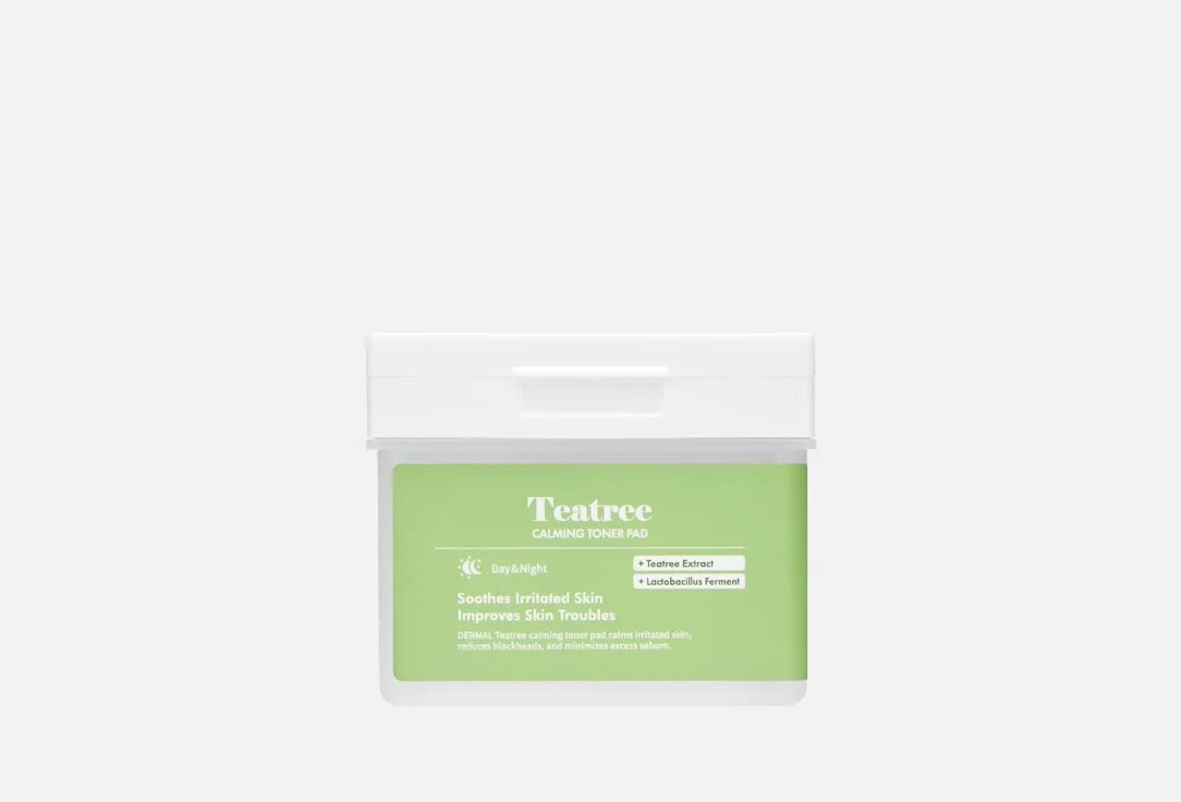 DERMAL Tea Tree Набор тонизирующих пэдов для лица 120шт