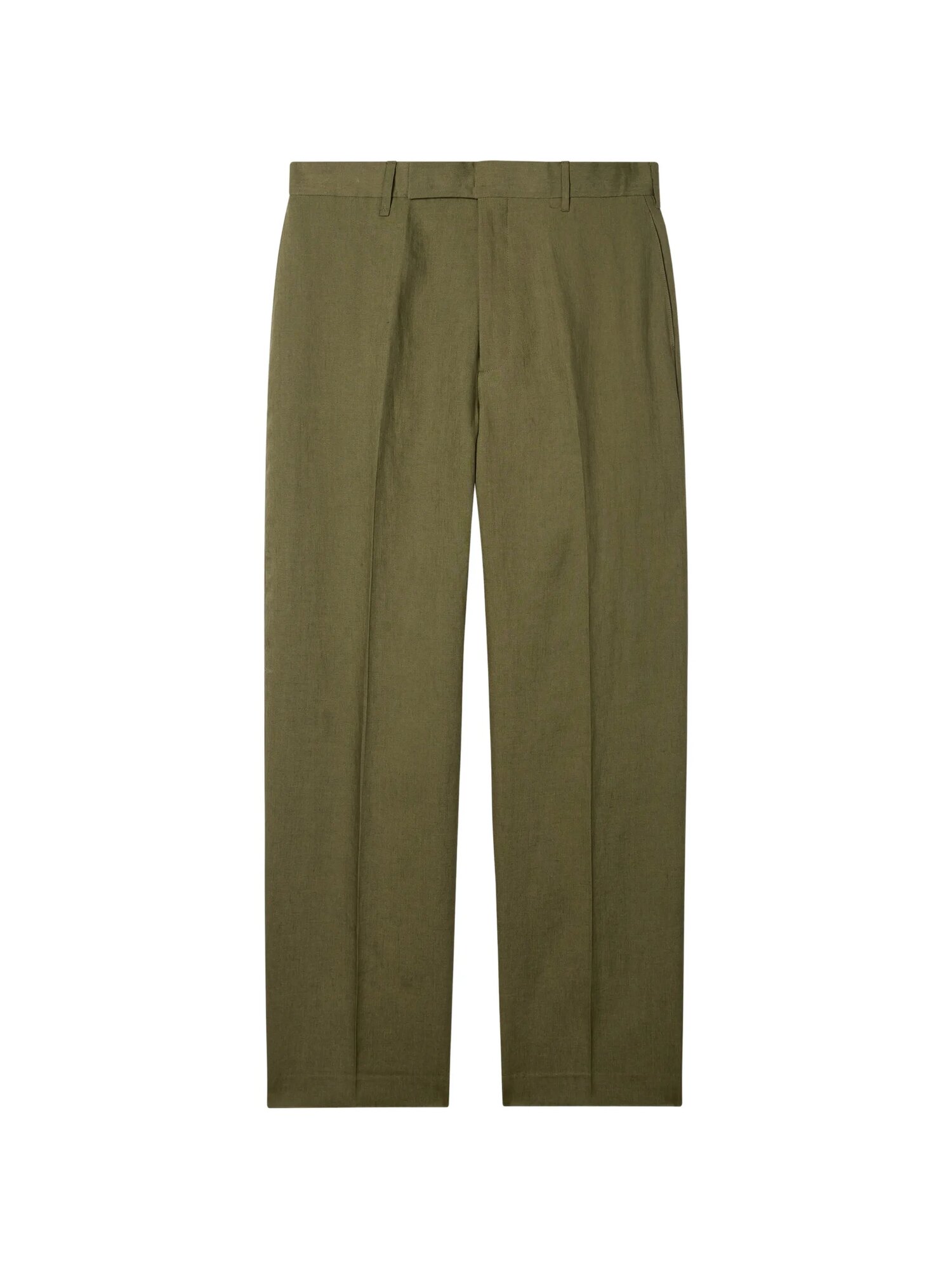 Брюки Pressed-crease relaxed-fit linen trousers
