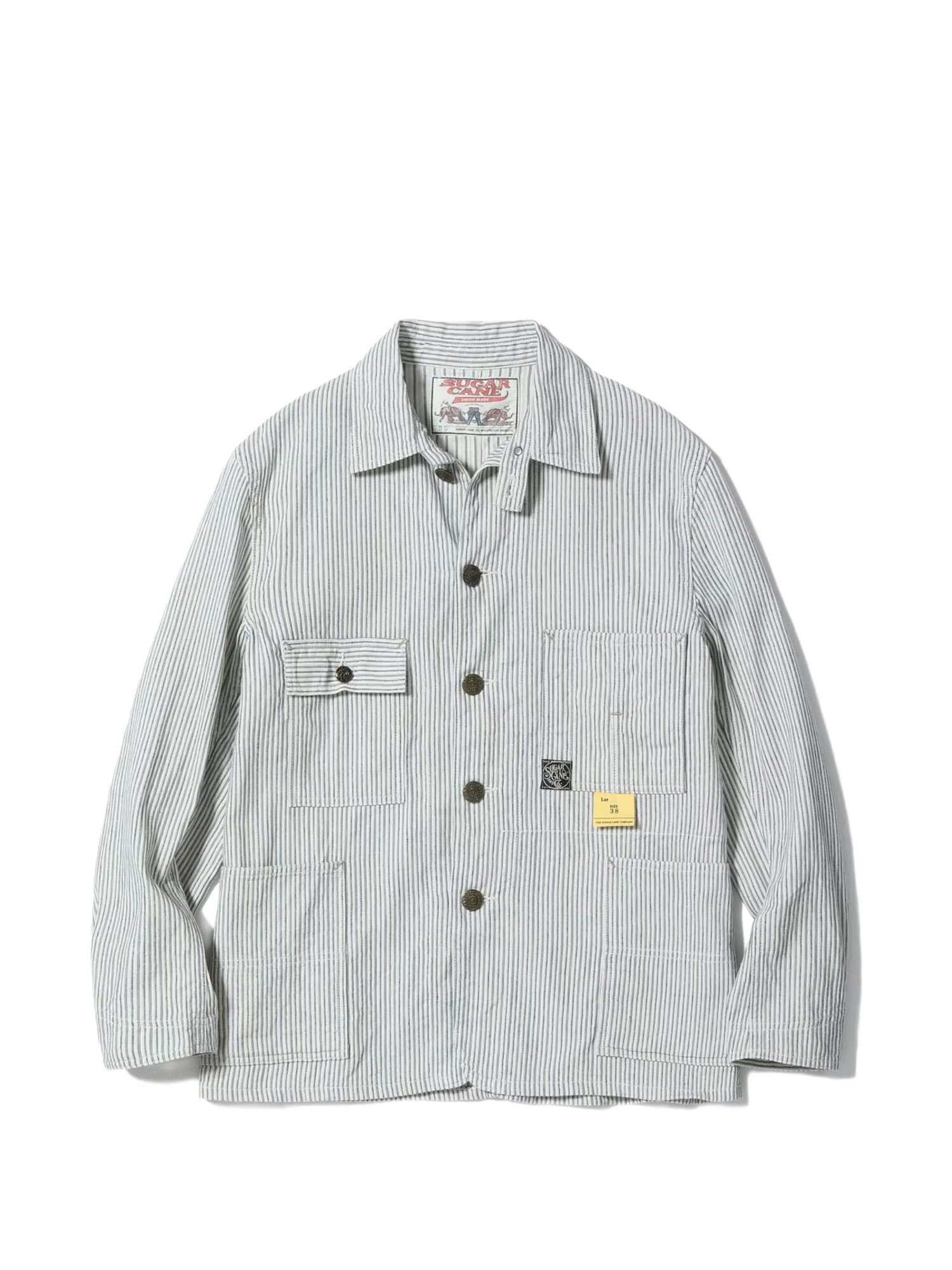 Рубашка Fiction Romance button-down striped cotton overshirt