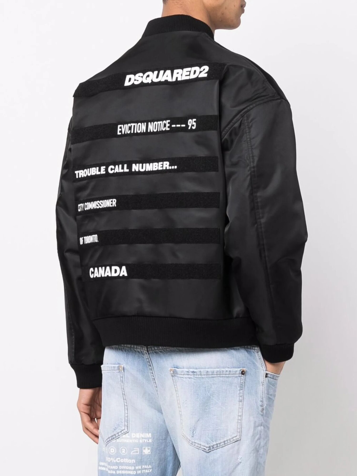 Куртка DSQUARED2, размер 46, black/black — фото 1