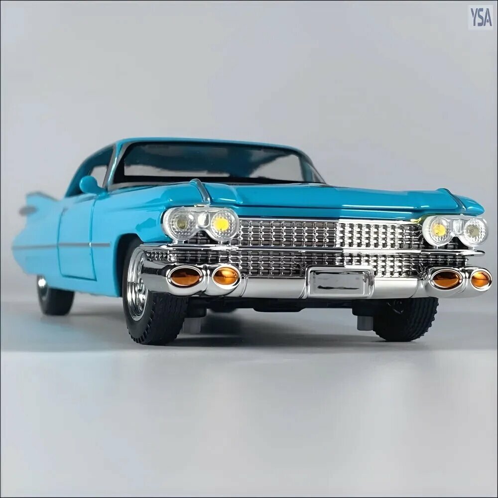 Машинка металлическая инерционная Масштаб 1:24 Eldorado Biarritz 1959 Series 62 Детская игрушка модель С звуком и светом
