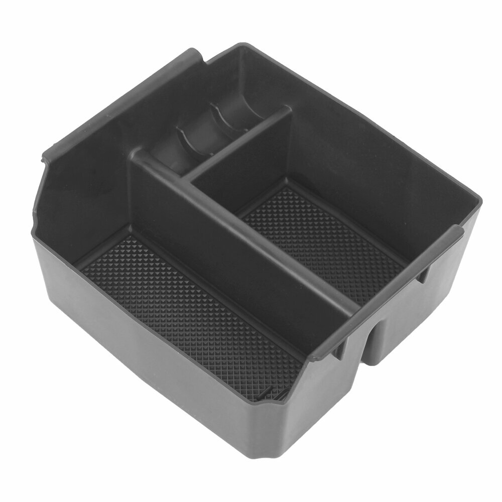 Center Console Organizer Tray Armrest Storage Box для Jeep Wrangler JK 2011-2017, материал Пластик, цвет Черный, размер упаковки 17 * 15.5 * 8см, вес упаковки 230г, количество 1 шт.