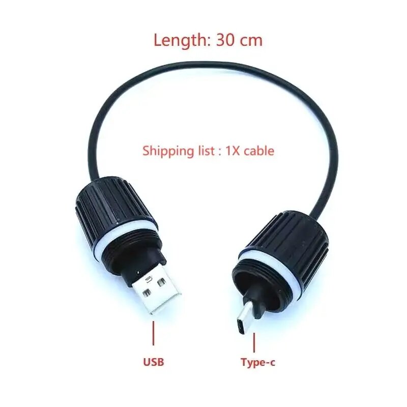 Кабель Type-C Type-C, 30 см, Cable A