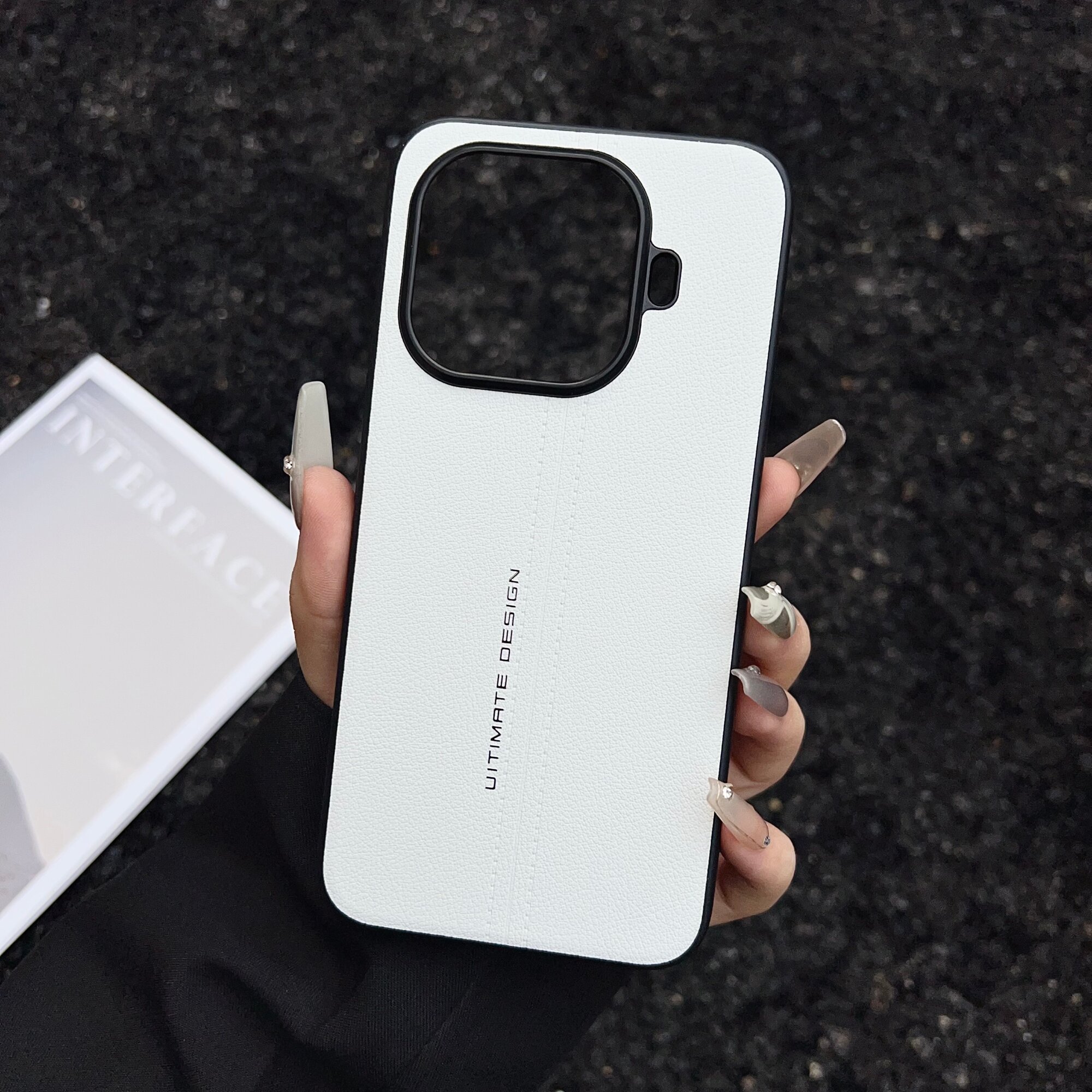 Чехол Для Xiaomi 17T/Сяоми 17T, soft touch, чехол-кардиомонитор, искусственная кожа, поликарбонат (PC), защита камеры, ударопрочный, усиленные углы, Xiaomi, Xiaomi 17T, white,