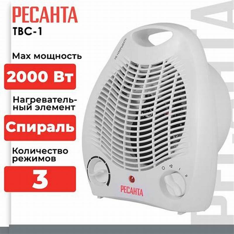 Тепловентилятор ТВС-1 (2 кВт), Ресанта, 67/2/1