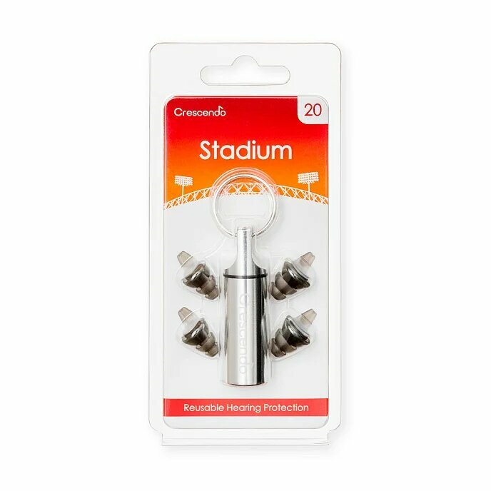 Беруши Dynamic Ear Company Crescendo Stadium, шумоподавление 19 дБ, многоразовые