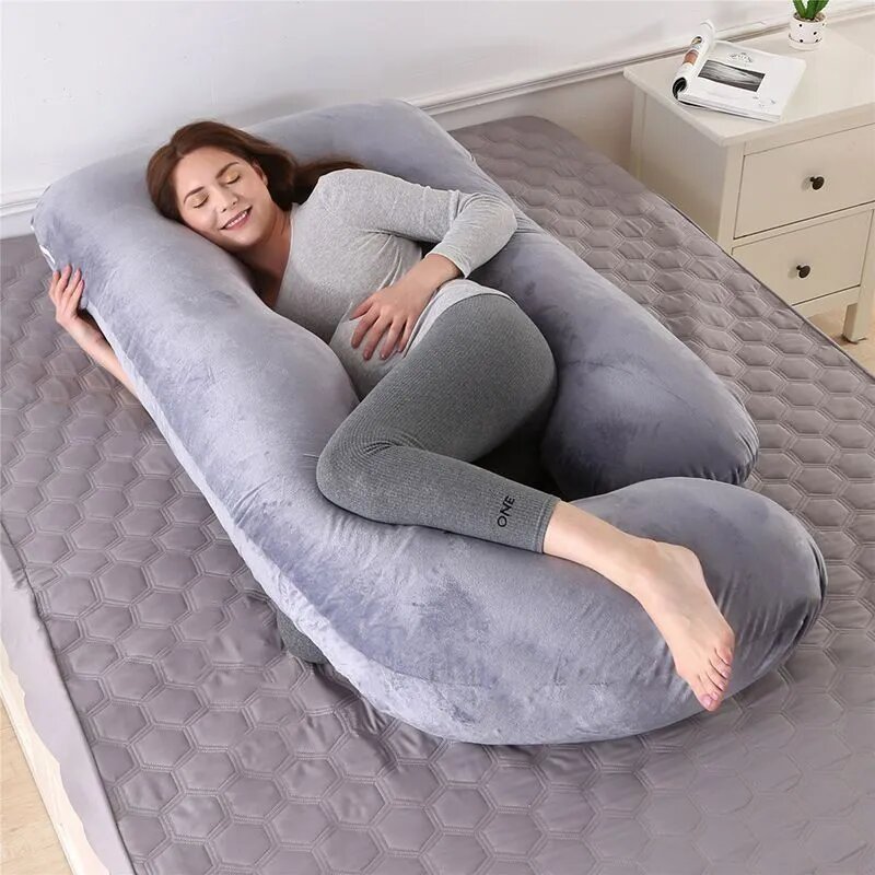 Подушка для беременных и кормящих 80x180 см, 7-зональная пена Comfort