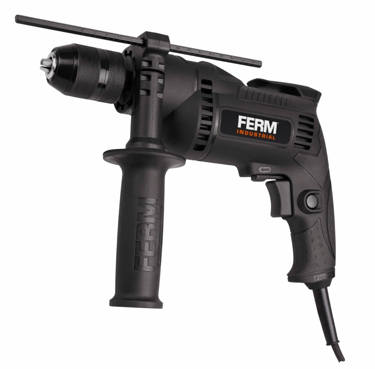 Дрель ударная FERM PDM1049PK, 710 Вт, 3200 об/мин, 51200 уд/мин, черный