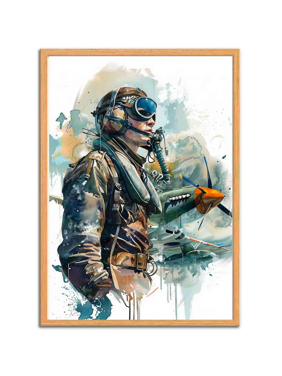 Куропатка-птица-пилот 2, Плакат 30x42см