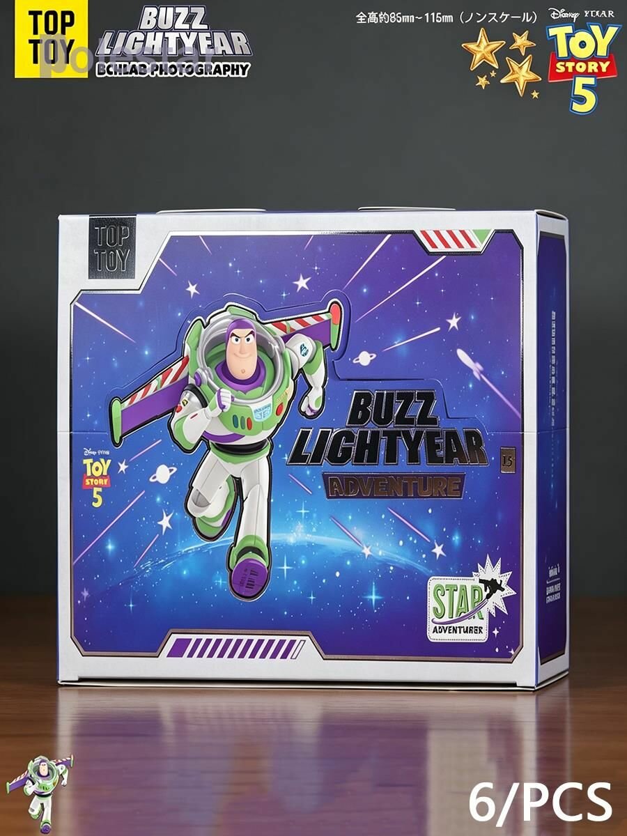 TOPTOY Disney Toy Story 5 Коллекционные Фигурки Базз Лайтер: Блайнд Бокс Серии Adventure, Buzz Lightyear