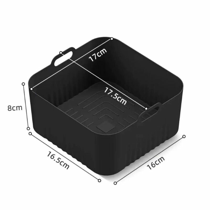 Форма для выпечки 17 см x 22.5 см 1 шт силикон прямоугольная антипригарное покрытие черный