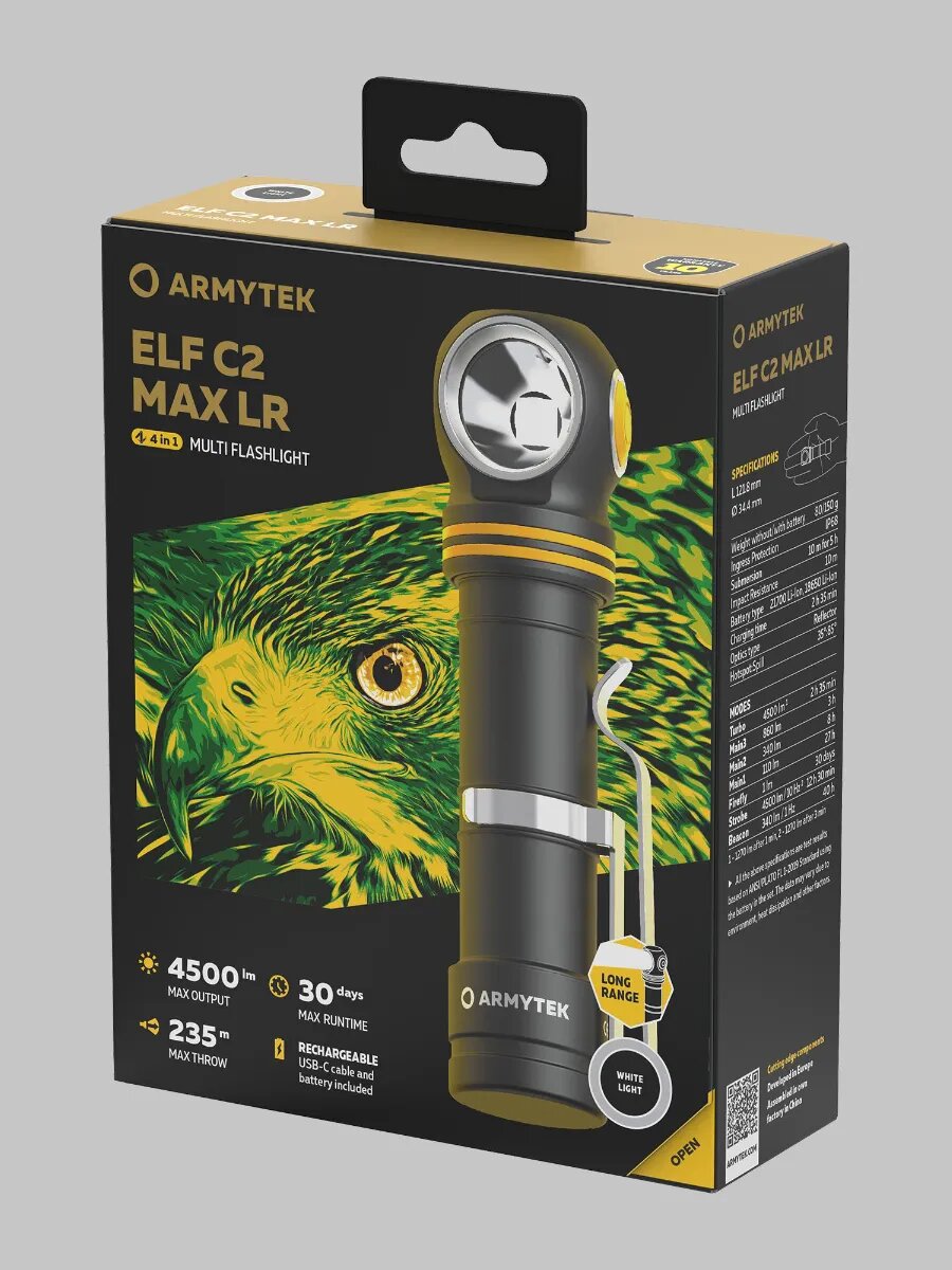 Фонарь ELF C2 MAX LR (Белый свет)
