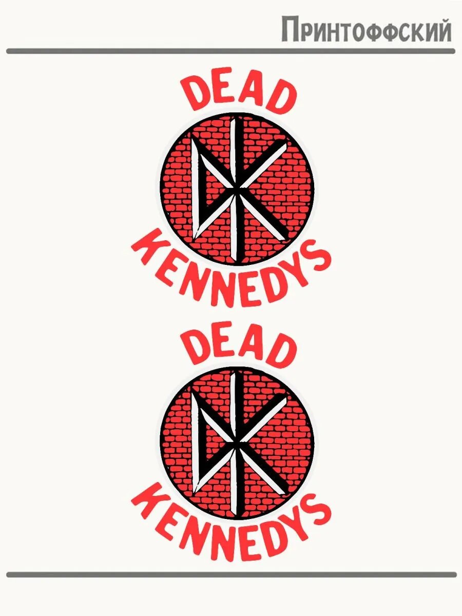 2-е (Две) Термонаклейки панк-группа Dead Kennedys