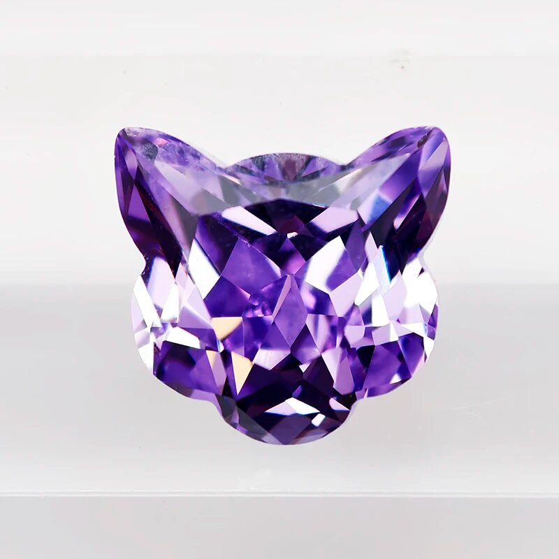 Lucky Cat Cut бисер 7x7 мм Фиолетовый, Purple