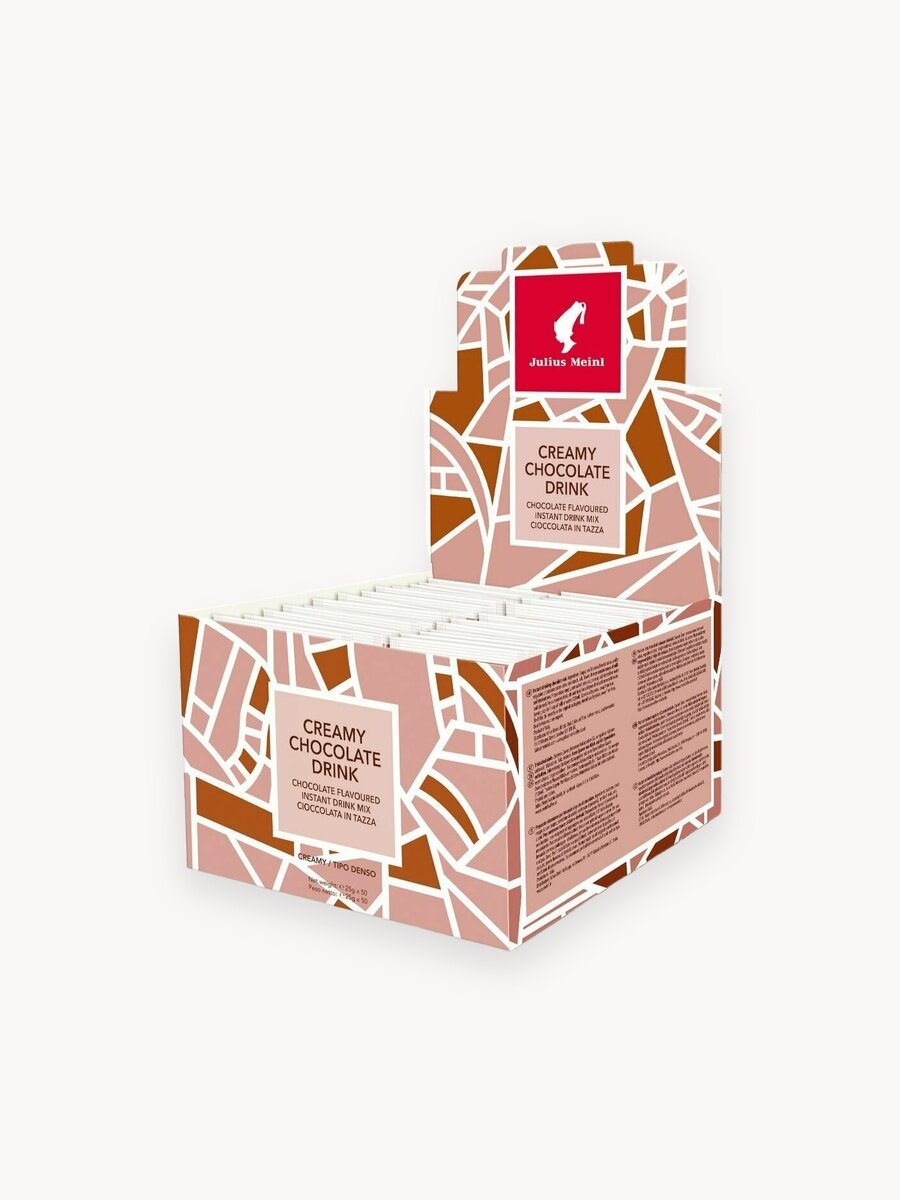 Горячий шоколад Julius Meinl "Creamy Chocolate Drink", порционный, в картонной коробке, 25 г, 50 шт.