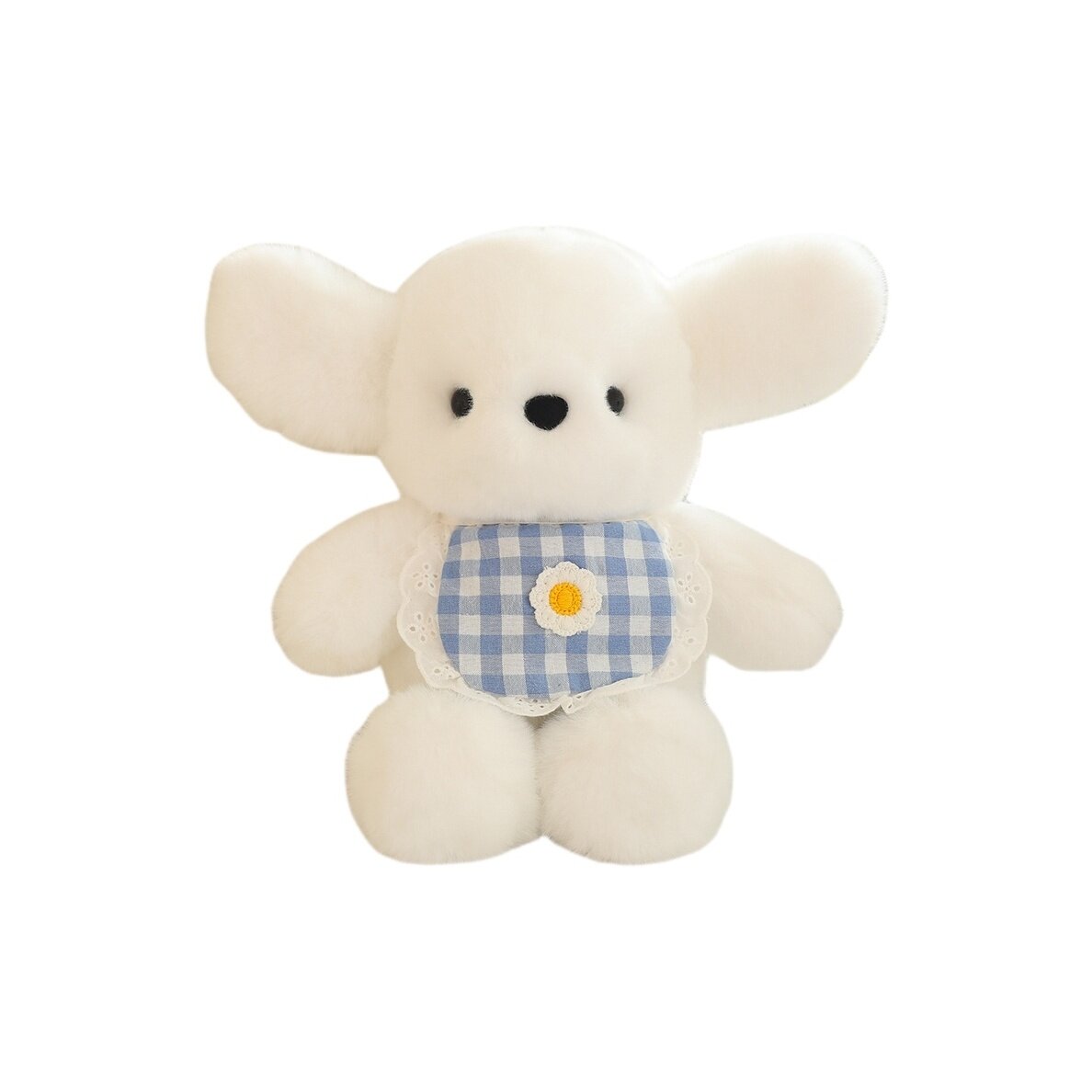 Воротничок слюнявчик унисекс AOLETU "Щенячьи игрушки", White Puppy Drool Bibs Blue, 30CM EU