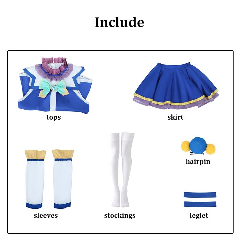 Aqua Косплей костюм Konosuba XL, Costume