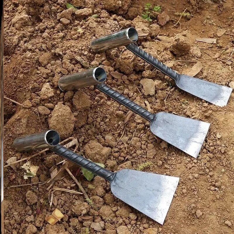 Ручная кованая садовая лопатка с резьбой 4 дюйма и 7 дюймов, по одной штуке для садоводства и пересадки