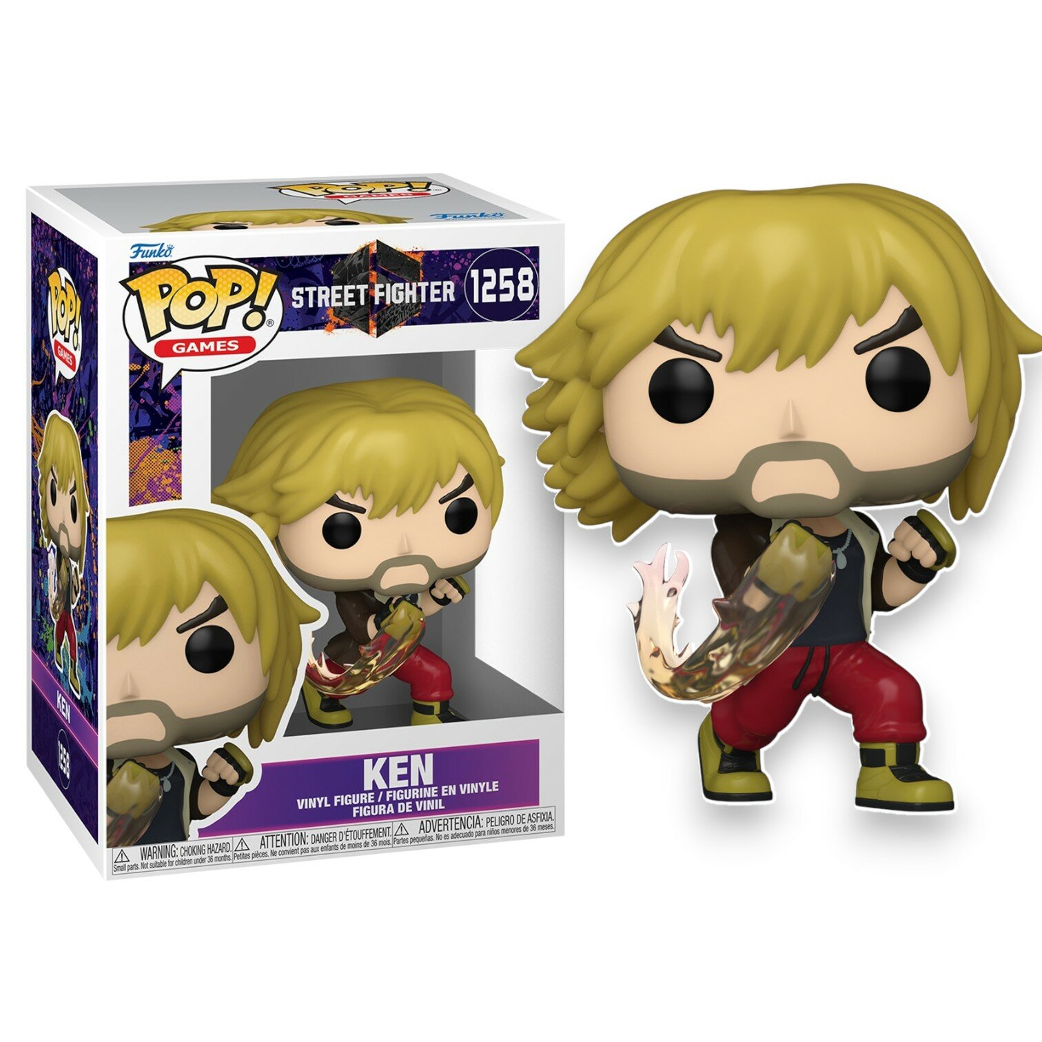 Фигурка коллекционная Кен "Street Fighter Ken" от Funko POP! 1258
