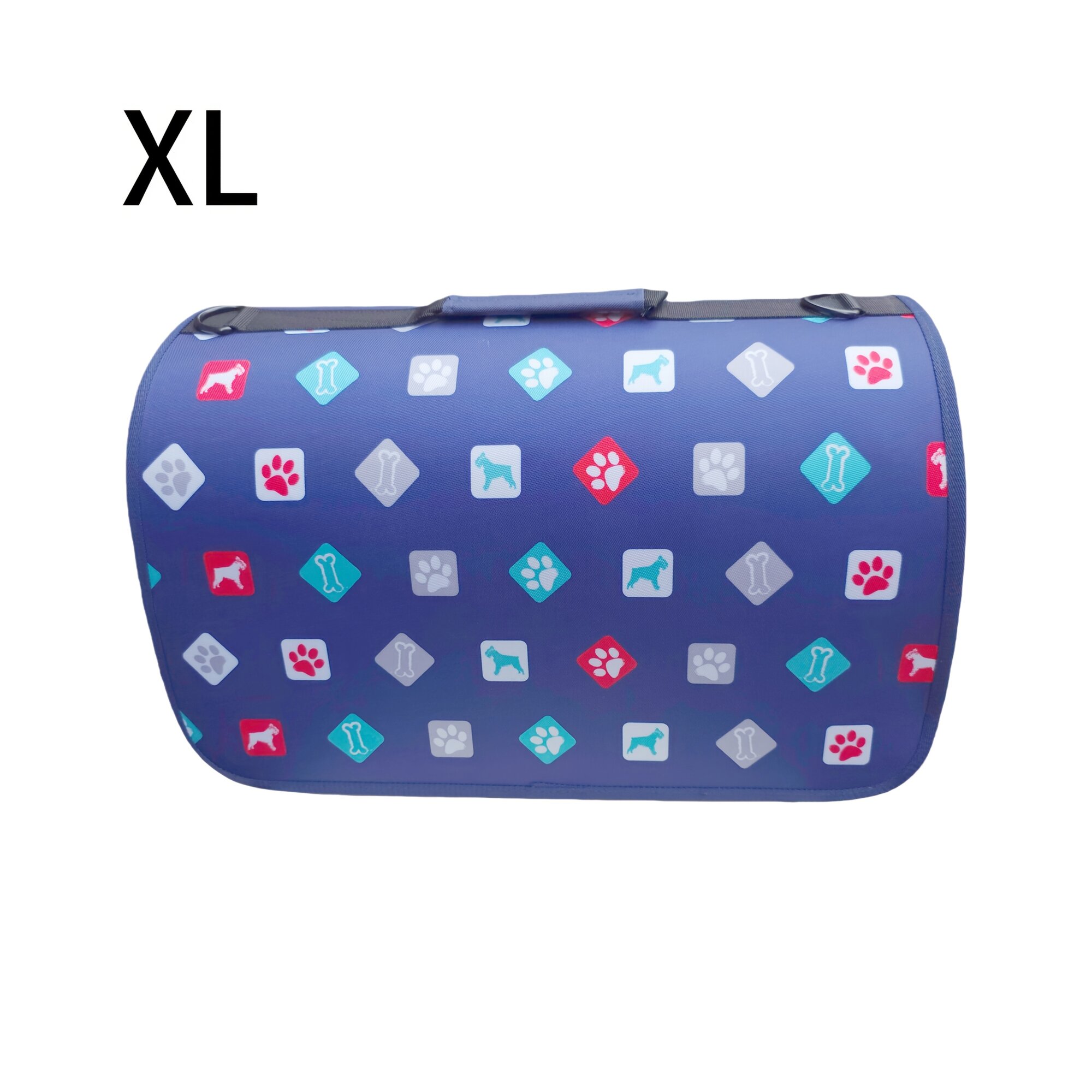 Сумка-переноска для кошек и собак, синяя, размер XL