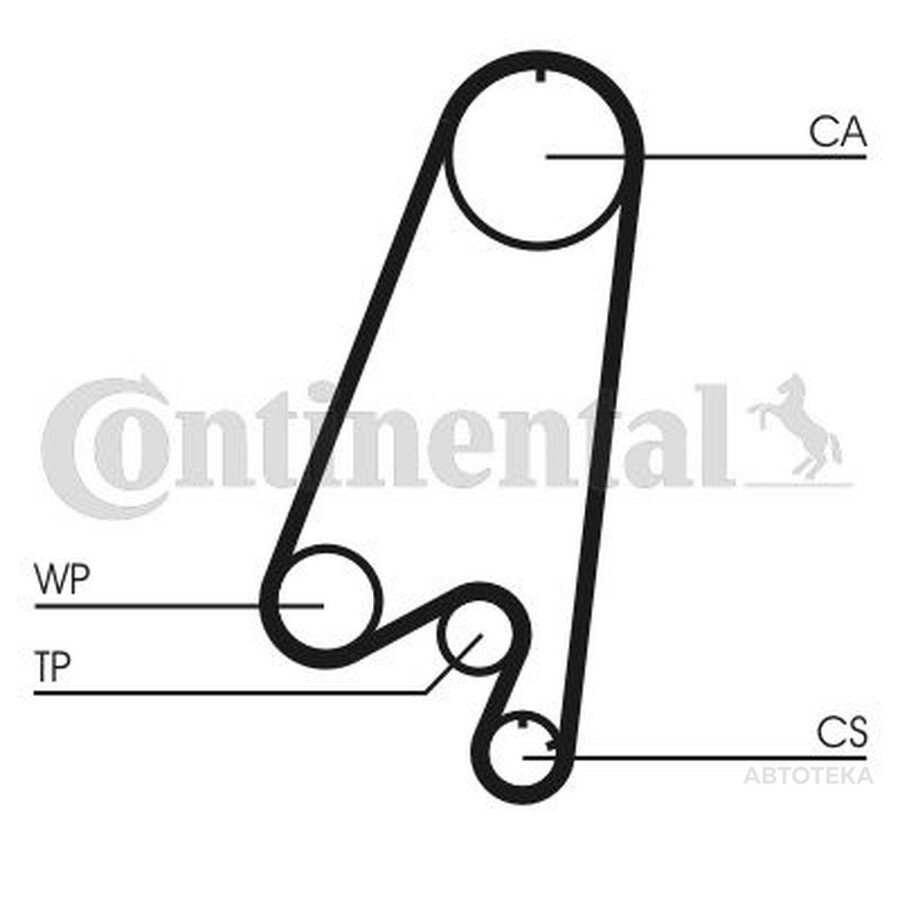 Комплект ГРМ Chevrolet Spark 05- Daewoo Matiz 05- 0.8i (CT910K1) DAEWOO MATIZ 0.8 Continental CT910K1 CONTINENTAL CT910K1