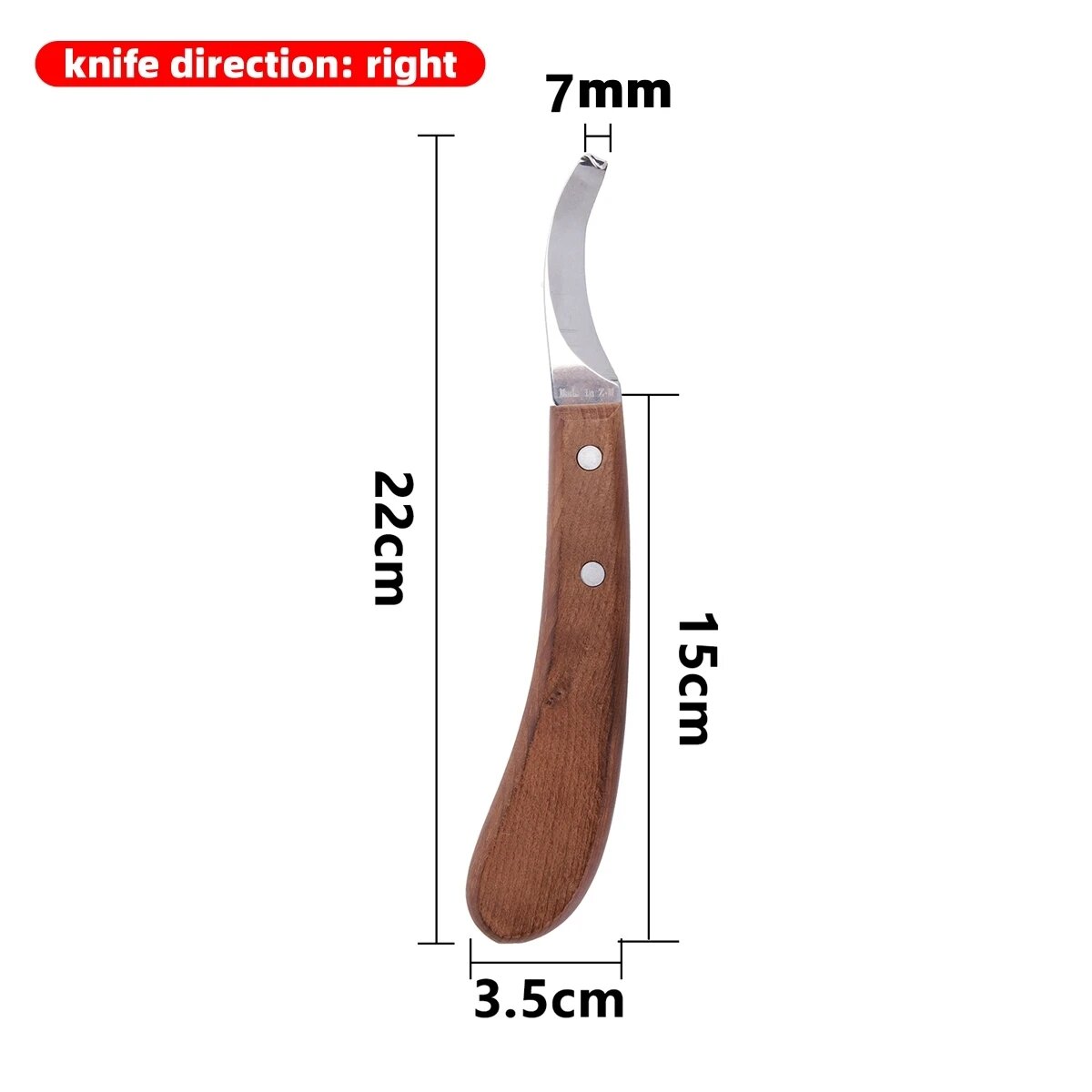 Нож для копыт Adhere To Fly Knife edge the right