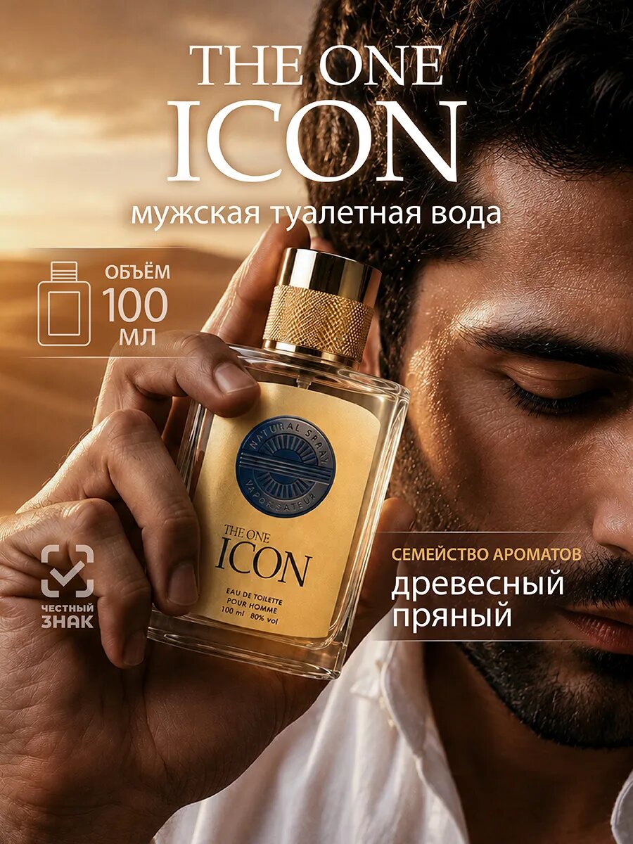Мужская туалетная вода древесная Euroluxe Icon The one 100мл