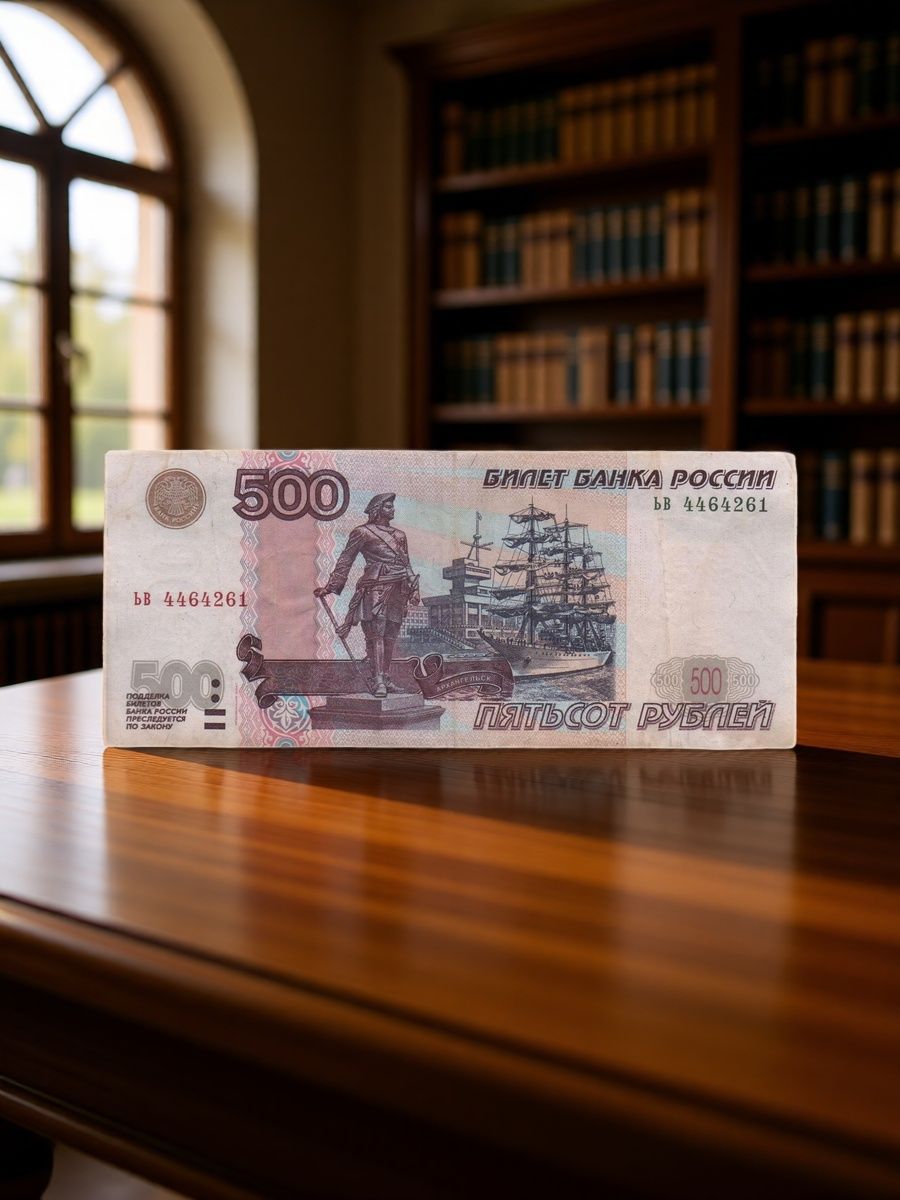 Банкнота 500 рублей 1997 год. Модификация 2004 года из оборота, состояние хорошее