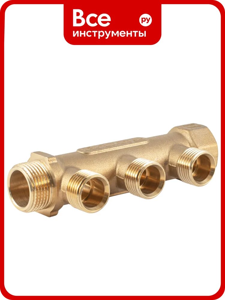 Коллектор латунный PROFACTOR в/н 3/4" х 3 вых 1/2"нар PF MF 262.3